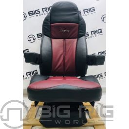 Legacy LO Seat Two Tone (Black and Burgundy Leather) w/ Armrests ...