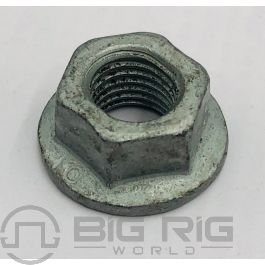 Hexagonal Nut, Flange, Locking, M12 - 1.5, Aluminum and Zinc Alloy 23 ...