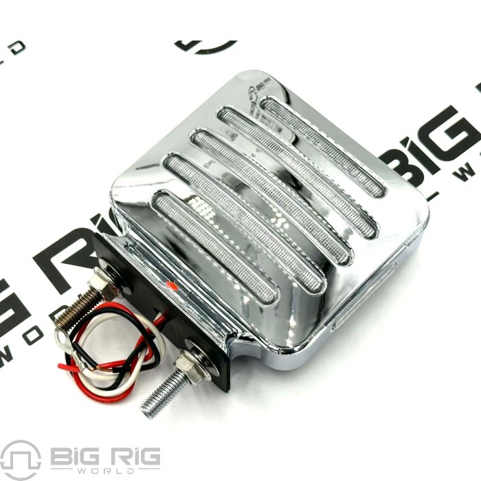 Flatline Double Face Double Post Square Clear LED Turn Signal/Marker ...