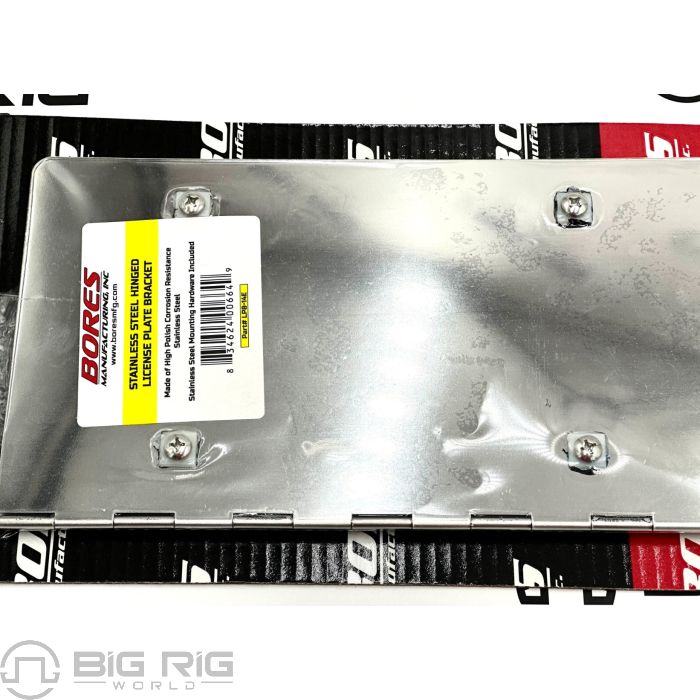 License Plate Hanger - 430 -Stainless Steel LP8-14E - Bores ...